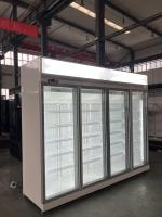 China TRIMA4DR Supermarket Commercial Showcase Drink Fridge Single Door Upright Chiller Glass Display Refrigerator for sale
