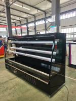 China SEMI GD 2560mm Glass Door Self-Contained Display Refrigerator – 740mm Depth, 3 Shelves, LED, Low-E Glass for sale