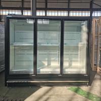 China 2340mm Remote Glass‑Door Frozen Showcase Merchandiser for  Bulk Frozen Retail for sale