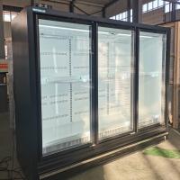 China 2340mm Remote Glass‑Door Frozen Showcase Merchandiser for  Bulk Frozen Retail for sale