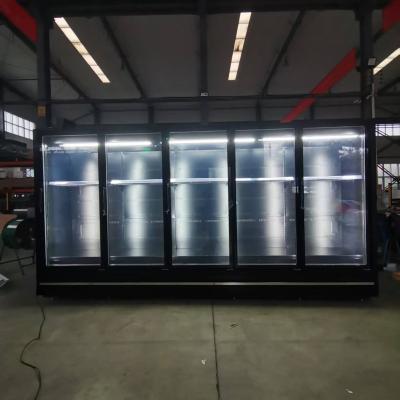 China 3900mm Remote Multideck Frozen Merchandiser for Hypermarket Grouped Frozen‑Food Showcase for sale