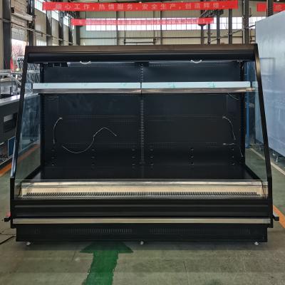 China 1875MM Extended Counter Open Air Curtain Merchandiser for Supermarket Dairy Fresh Food for sale