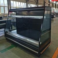 China 1875MM Extended Counter Open Air Curtain Merchandiser for Supermarket Dairy Fresh Food for sale