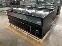 China Supermarket Island Freezer with Bottom Storage Drawers and LED Display GRACE210SD for sale