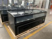 China Supermarket Island Freezer with Bottom Storage Drawers and LED Display GRACE210SD for sale