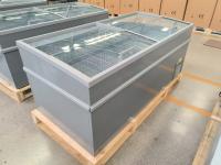 China End Island Display Freezer with Up-Down Sliding Glass Door for Supermarket OCEANUS190 for sale