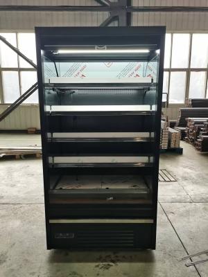 China 998MM R290 Eco Refrigerant Open Showcase Cooler for Corner Shop Dairy Beverage Display for sale