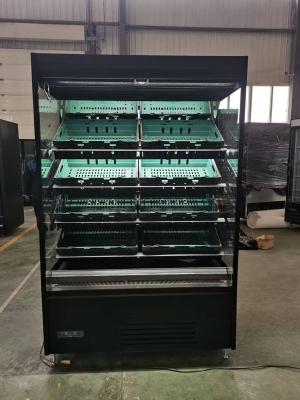 China Five‑Tier Adjustable Shelf Open Display Refrigerator R290 for Community Supermarket for sale