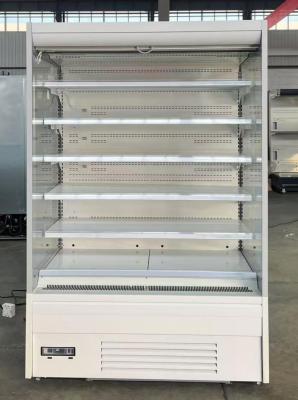 China Inverter‑Optional Open Air Curtain Chiller Panoramic Panel for High‑capacity Supermarket for sale