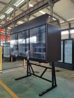 China Supermarket Glass Door Freezer Fridge with Fan Cooling and Anti-Fog Doors TOP3DF for sale