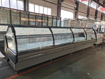 China THEA500C Customized Size Remote Type Commercial Supermarket Meat Showcase Convenience Store Refrigerated Deli Cooler Refrigerated Display Chiller for sale