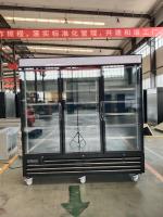 China KBGDM 2040mm 3-Door Glass Door Self-Contained Freezer Display Cabinet with Inverter – 800mm Depth, 5 Shelves, Vertical LED, Anti-Fog Glass for sale