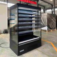 China Plug‑in Open Air Curtain Showcase R290 for Mid‑size Shop Dairy Fresh Food Cooler for sale
