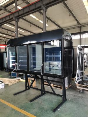 China Large Commercial Display Freezer Refrigerator with Triple Glazed Glass Doors TOP4DF for sale