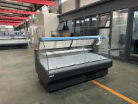 China NARO200CP Large Curved Glass  Front Lift-Up Door Cooked Meat & Cold Dishes Display Refrigerator for Bakeries for sale
