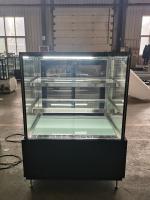 China Commercial Refrigerated Cake Display Showcase with Two Glass Shelves and Anti-Fog Front Glass VERA90DS for sale