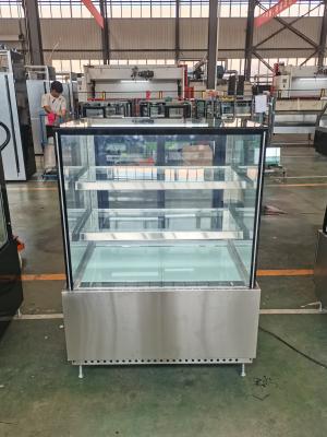China Commercial Refrigerated Cake Display Showcase with Two Glass Shelves and Anti-Fog Front Glass VERA90DS for sale