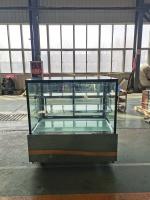 China Bakery Refrigerated Display Showcase with Wide Two-Tier Glass Shelving and LED Lighting VERA120DS for sale