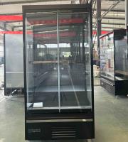 China 998MM Anti‑Fog Glass Door Upright Chiller for Shop Fruit Beverage Merchandising for sale