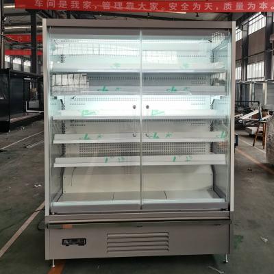 China 1560MM Commercial Refrigerated Showcase With Custom Panel For Retail Food Merchandiser for sale