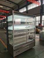 China 1560MM Commercial Refrigerated Showcase With Custom Panel For Retail Food Merchandiser for sale