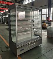 China 1560MM Commercial Refrigerated Showcase With Custom Panel For Retail Food Merchandiser for sale