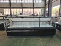 China PHEA 2900mm Lift-Up Flat Glass Door Remote Display Case – 1177mm Depth, Stainless Steel 304, Danfoss Valve for sale