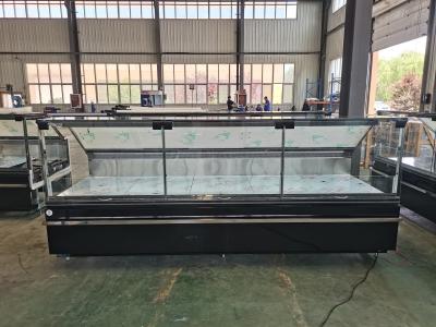 China PHEA 2900mm Lift-Up Flat Glass Door Remote Display Case – 1177mm Depth, Stainless Steel 304, Danfoss Valve for sale