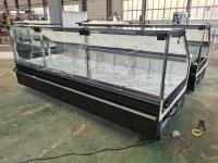 China PHEA 2900mm Lift-Up Flat Glass Door Remote Display Case – 1177mm Depth, Stainless Steel 304, Danfoss Valve for sale
