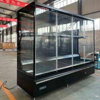 China 2560mm Long Plug‑in Upright Cooler R290 For Fresh Supermarket Beverage Food Merchandiser for sale