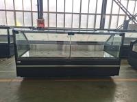 China PHEA 2500mm Lift-Up Flat Glass Door Plug-in Display Case – 1177mm Depth, Secop R290, Stainless Steel 304 for sale