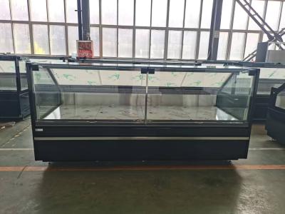 China PHEA 2500mm Lift-Up Flat Glass Door Plug-in Display Case – 1177mm Depth, Secop R290, Stainless Steel 304 for sale