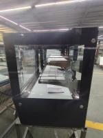 China Compact Countertop Refrigerated Cake Display Case with Flat Glass and LED Lighting LISA66R for sale