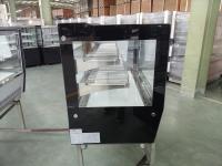 China Commercial Countertop Cake Display Fridge with Flat Glass and Copper Pipe LISA90R for sale
