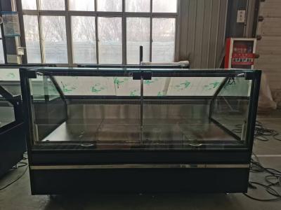 China PHEA 1875mm Semi-Vertical Plug-in Display Case with Flat Glass – 740mm Depth, Secop R290, Stainless Steel 304 for sale