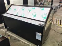 China PHEA 1875mm Semi-Vertical Plug-in Display Case with Flat Glass – 740mm Depth, Secop R290, Stainless Steel 304 for sale