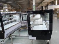 China Wide Countertop Refrigerated Display Showcase with Flat Glass for Bakery LISA120R for sale