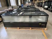 China GRAND250 High Efficiency Commercial Island Freezer for Frozen Meat Seafood and Food Retail for sale