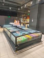 China GRAND250 High Efficiency Commercial Island Freezer for Frozen Meat Seafood and Food Retail for sale
