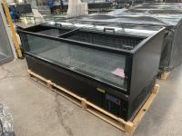 China GRAND210 Island Freezer Four-Sided Display Free Combination Refrigerator Fresh Meat and Fish Commercial Freezer for sale