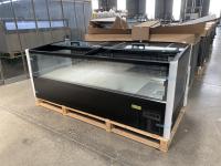 China GRAND210 Island Freezer Four-Sided Display Free Combination Refrigerator Fresh Meat and Fish Commercial Freezer for sale