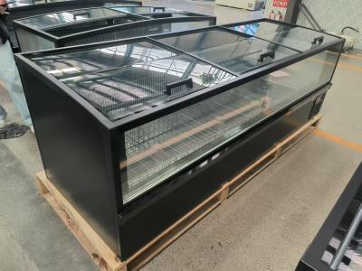China GRAND250VS  Inverter Compressor Commercial Island Freezer for Supermarket Meat and Produce Storage for sale