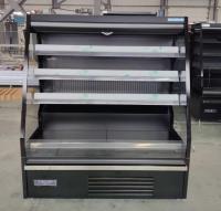China 3‑Tier Open Air Curtain Merchandiser for Community Fresh Retail Business for sale