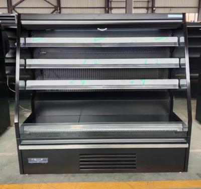 China R290 Open Air Curtain Display Case with Night Blind for Medium Supermarket for sale