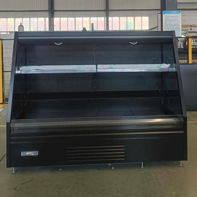China Mid‑Long Deep Semi‑Height Open Multideck Chiller for Chain Fresh Supermarket for sale
