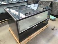 China GRAND150 Auto-Defrost/Evaporation Visual Window Sliding Low-E Glass Lid Supermarket Display Combined Island Deep Freezer for sale