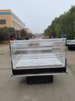 China PRO 1200mm Semi-Vertical 4-Sided Transparent Display Cooler – 934mm Depth, R290, EBM Fan, Low-E Door for sale