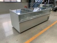 China GRACE250VS Inverter Combined Island Freezer Supermarket Sliding Top Glass Chest Combined Island Commercial Freezer for sale