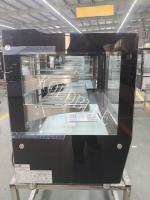 China Compact Countertop Refrigerated Cake Display Case with Flat Glass and LED Lighting LISA66R for sale