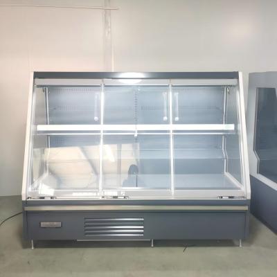 China 1935MM High‑Efficiency Fan Digital‑Thermostat Chiller Mid‑supermarket  Food Display for sale